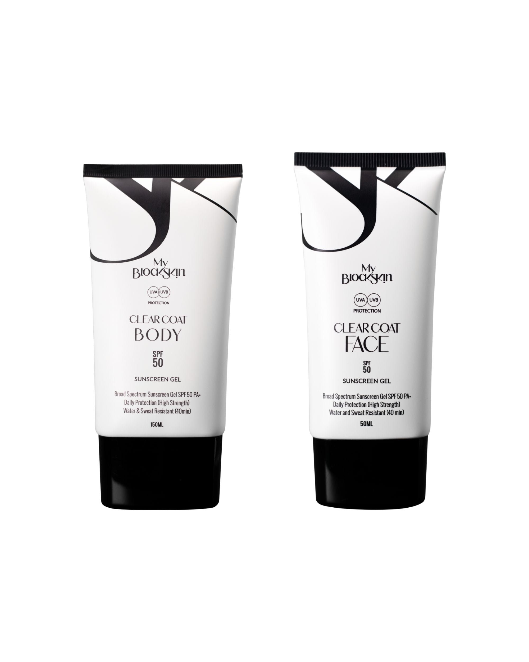 Face + Body Routine | Clear, No-Cast SPF Set – My Block Skin